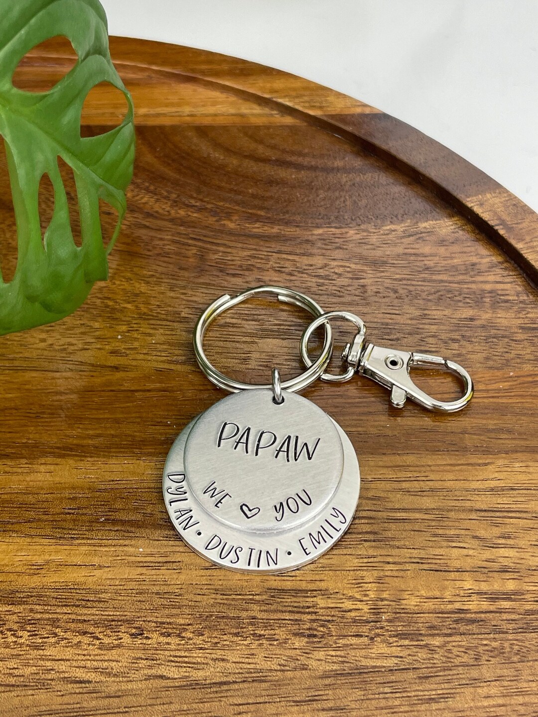 Papaw We Love You | Papaw Keychain | Papaw Gift | Gift for Papaw - Etsy