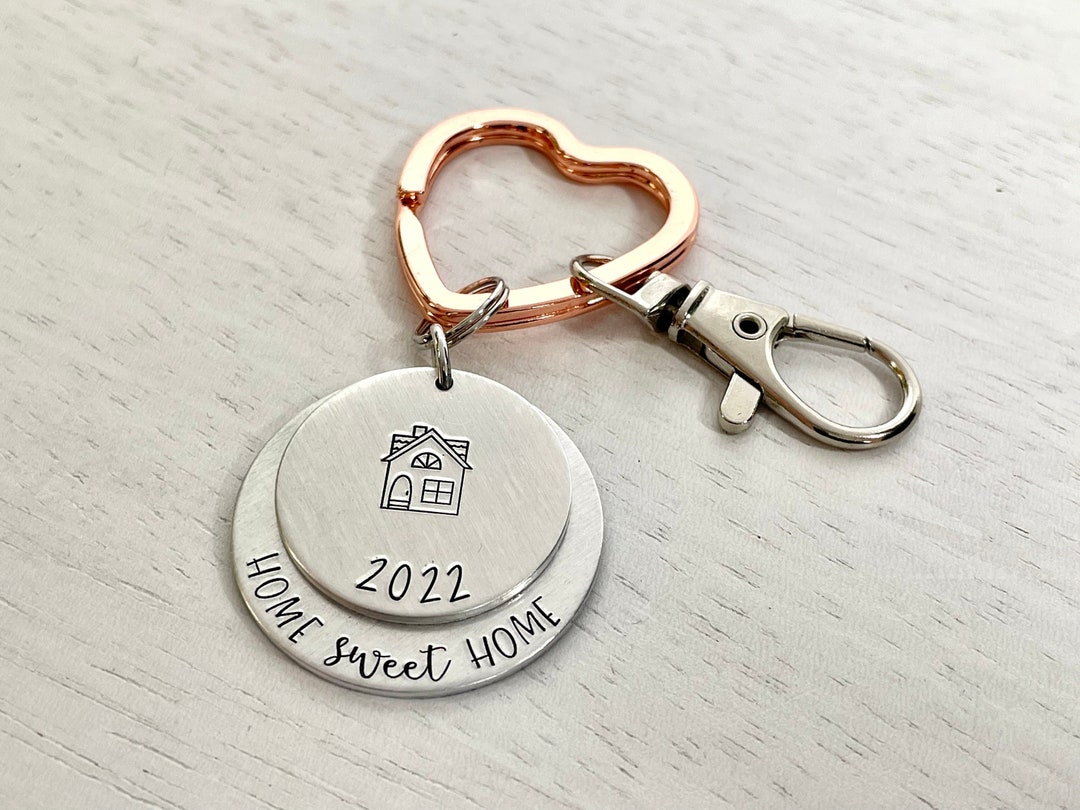 Home Sweet Home Keychain | Housewarming Gift | Our First Home Keychain ...