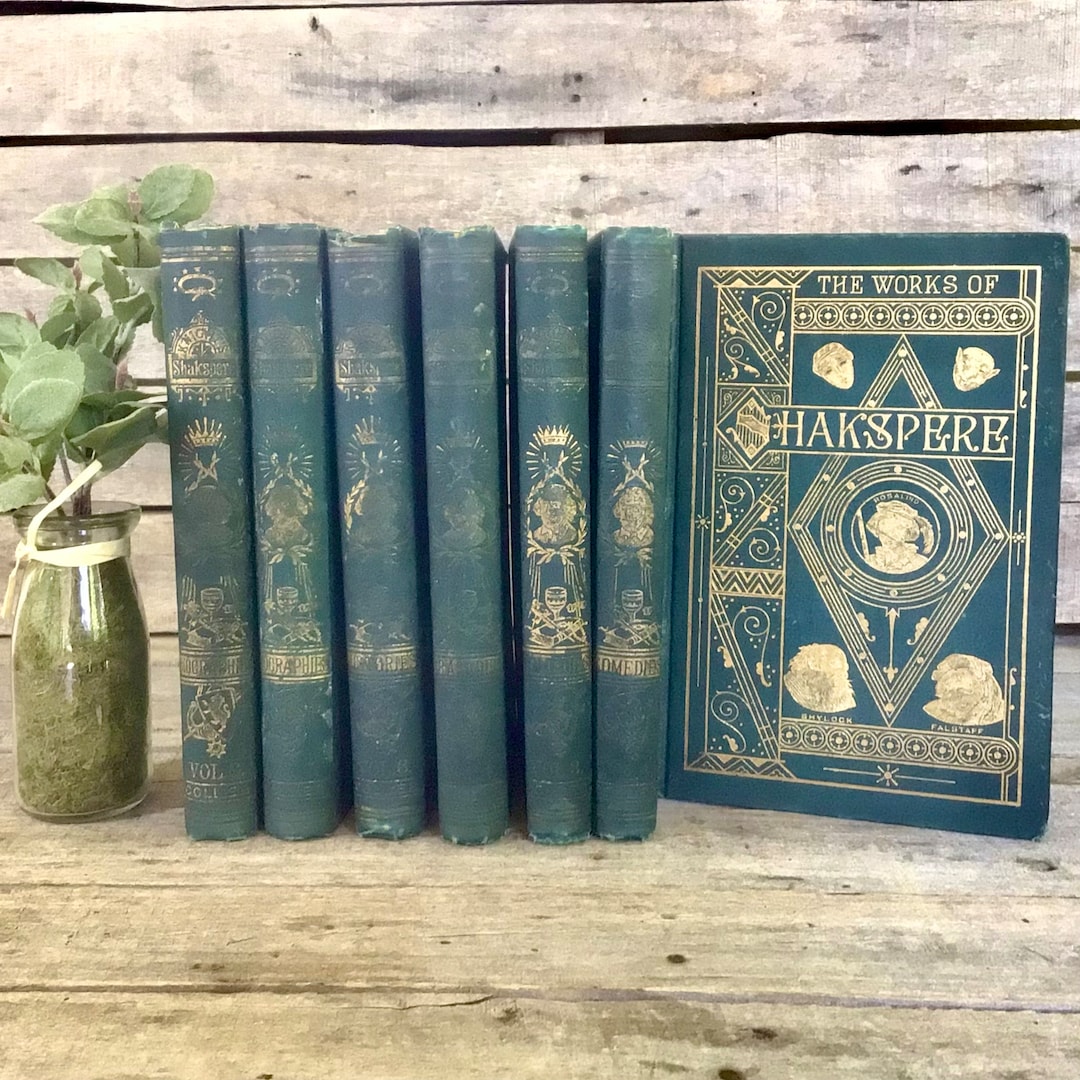 Works of William Shakespeare Vintage Book Set Illustrated 7 Volumes ...