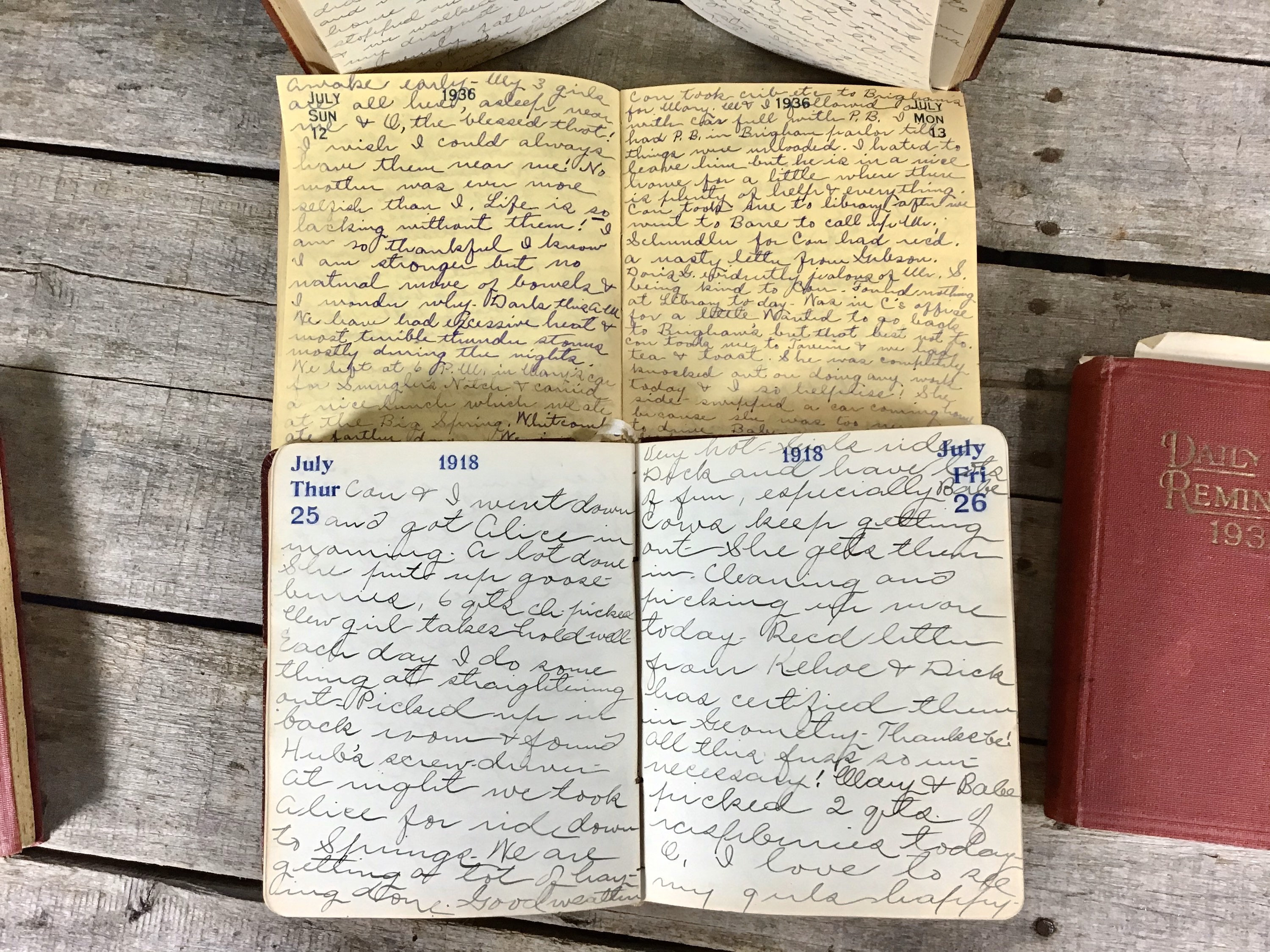 5 Antique Handwritten Diaries Historical Originals Katherine - Etsy