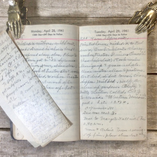 Wwii Diary Journal - Etsy