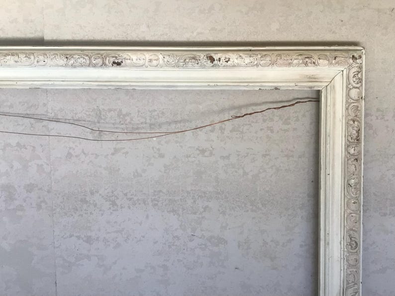 Vintage White Wood Wall Frame Decorative Distressed Frame - Etsy
