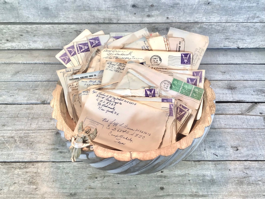 40 WWII Handwritten Letters to an American Soldier News From Homefront ...