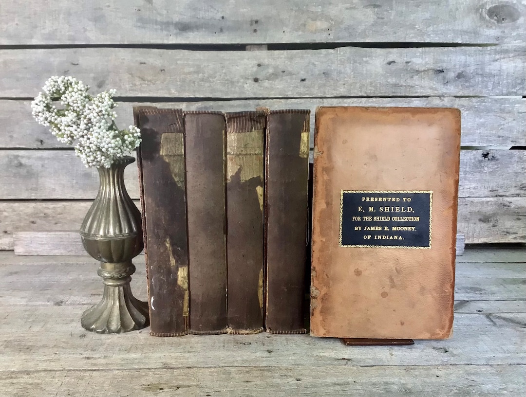 1861 Distressed Antique Book Set History Consulate & Empire of France ...