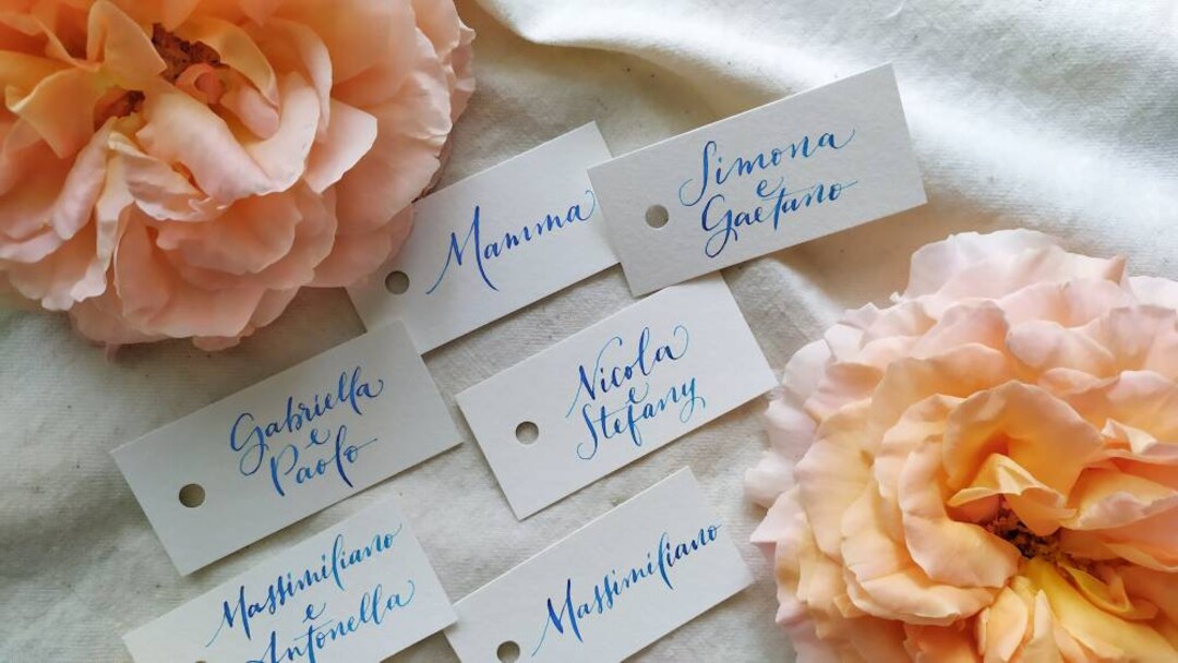 Placeholders Handwritten Wedding Placeholders Light Blue - Etsy