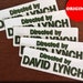 Directed by David Lynch Stickers (original) - Etsy
