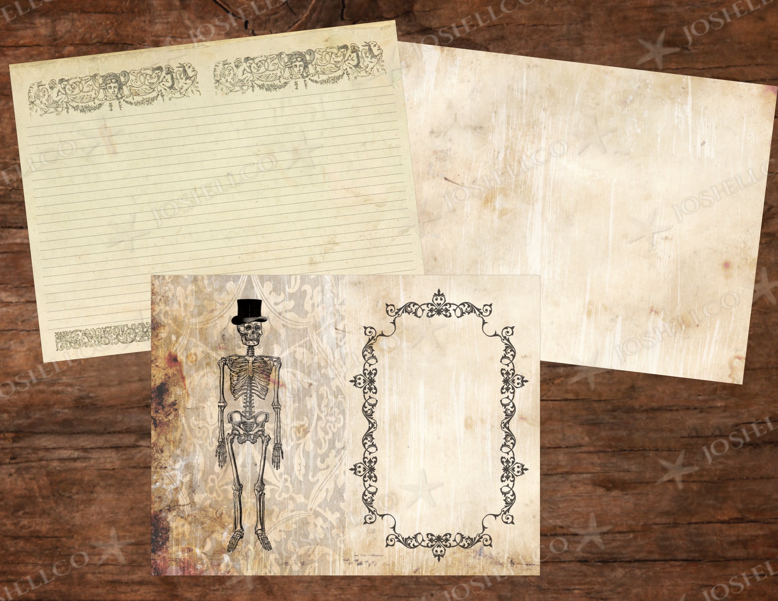 Gothic Junk Journal Printable Pages Halloween Book of - Etsy