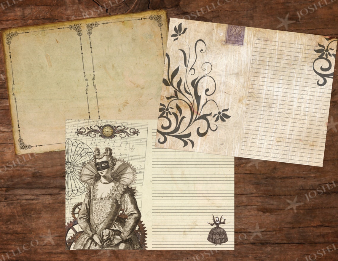 Gothic Junk Journal Printable Pages Halloween Book of - Etsy