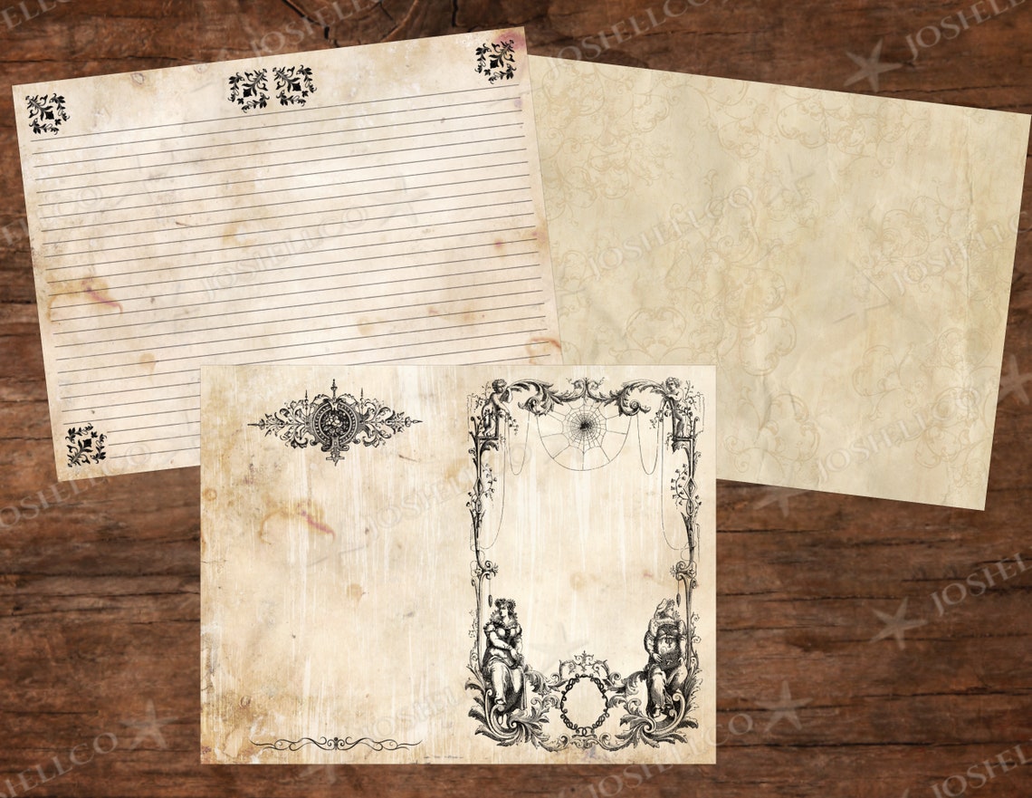 Gothic Junk Journal Printable Pages Halloween Book of - Etsy