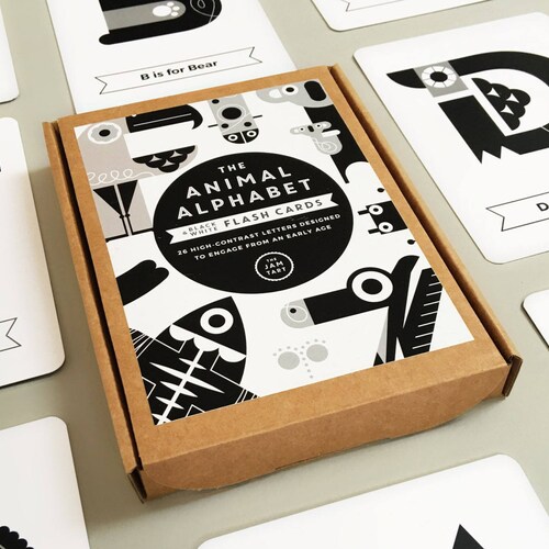 Black and White Alphabet Flashcards for Kids Educational - Etsy