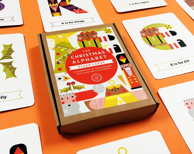 Christmas Flashcards for Kids - Christmas Alphabet - Etsy