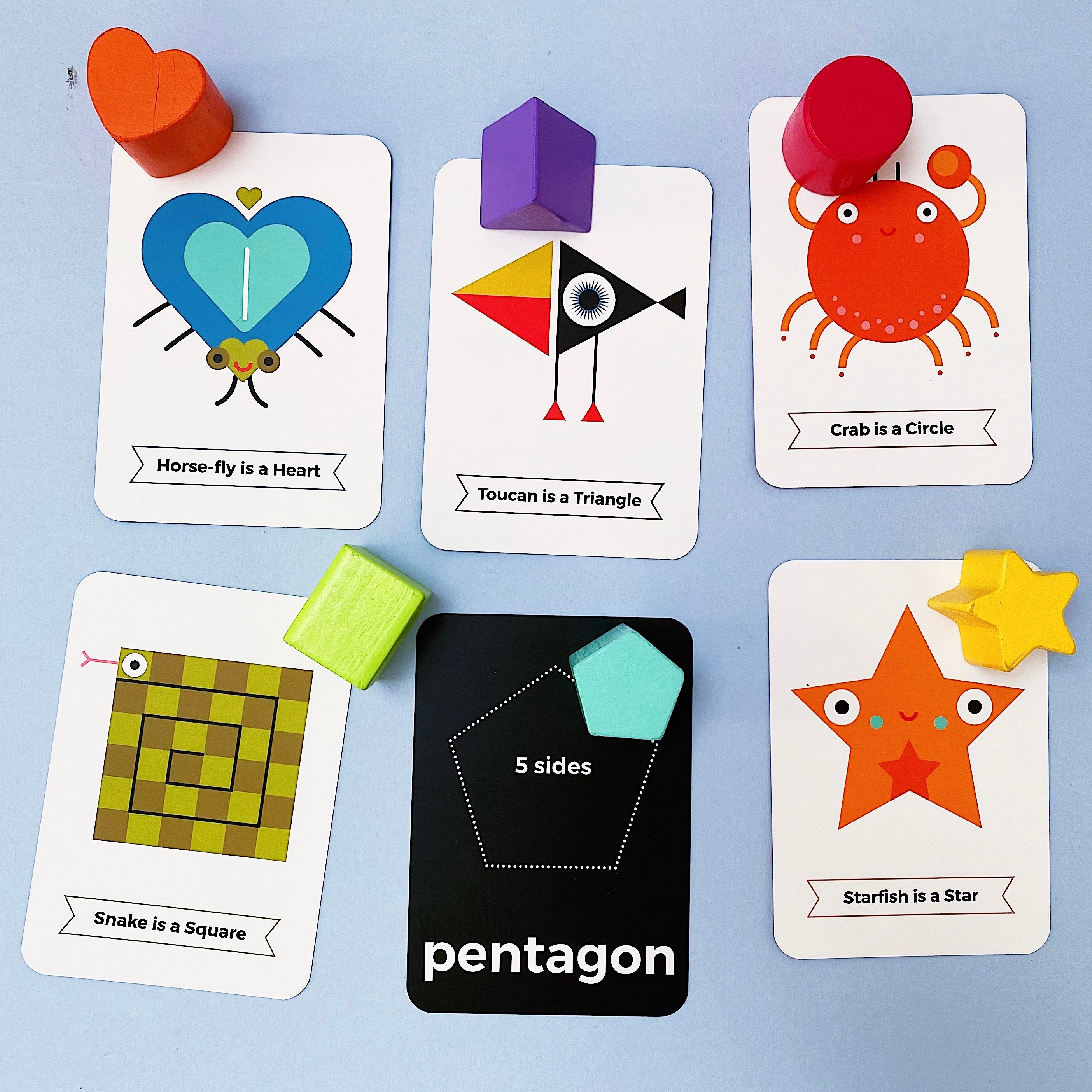 Animal Shapes Flashcards for Kids Educational, Learn Shapes - Etsy