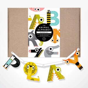 Perfect for Valentines, Animal Alphabet Banner Kit. Make Your Own ...