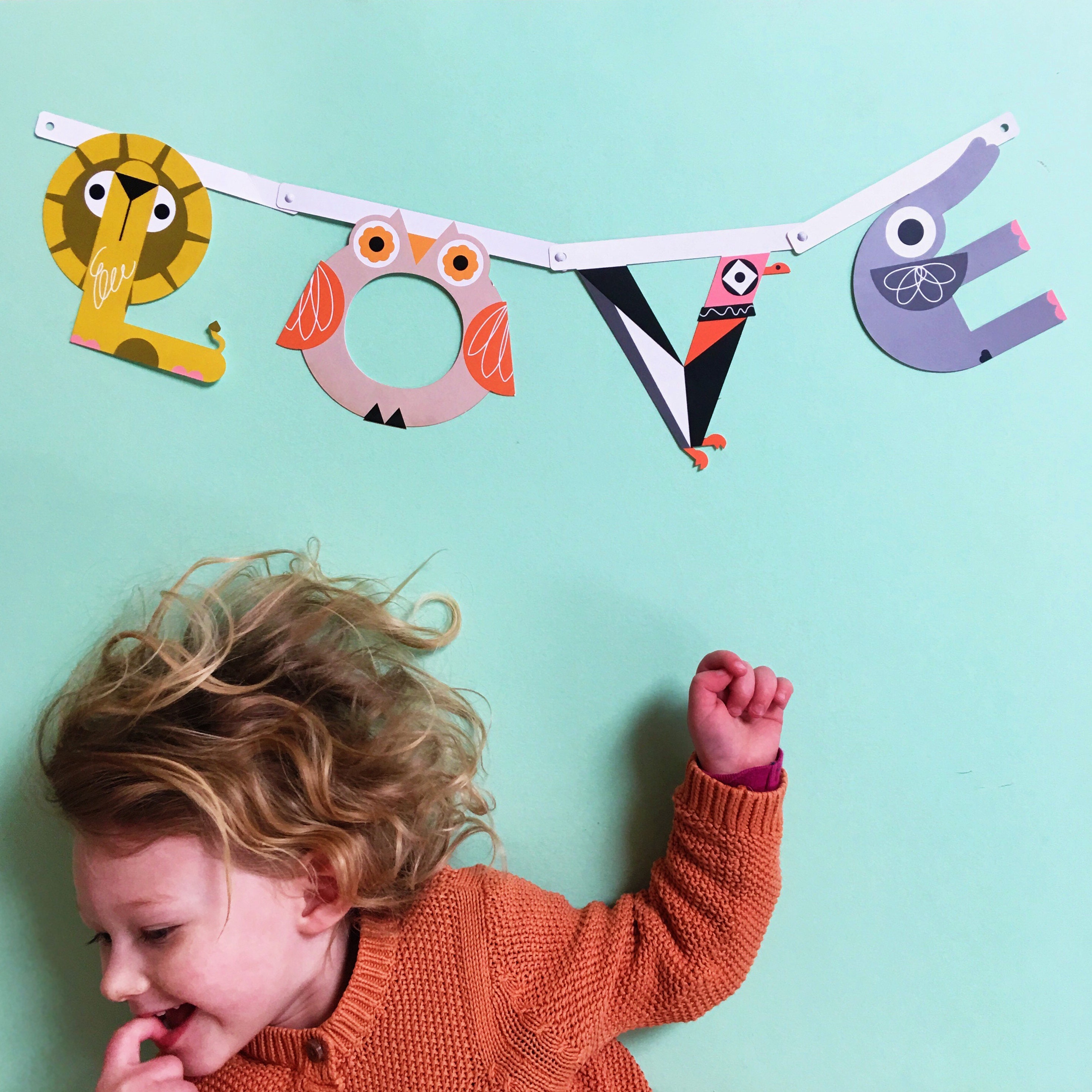 Perfect for Valentines, Animal Alphabet Banner Kit. Make Your Own ...