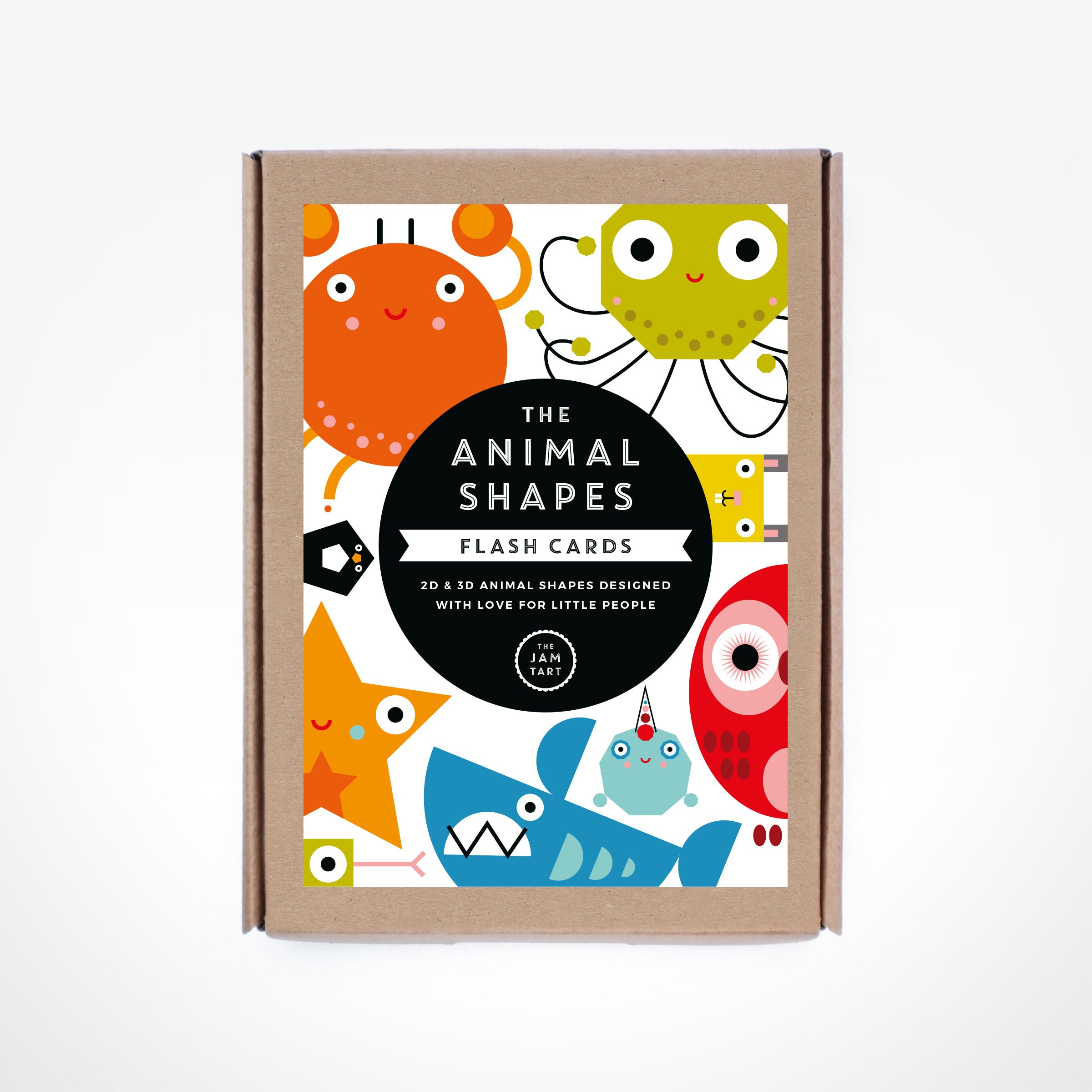 Animal Shapes Flashcards for Kids Educational, Learn Shapes - Etsy