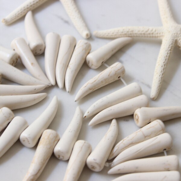 White Bone Horn - Etsy