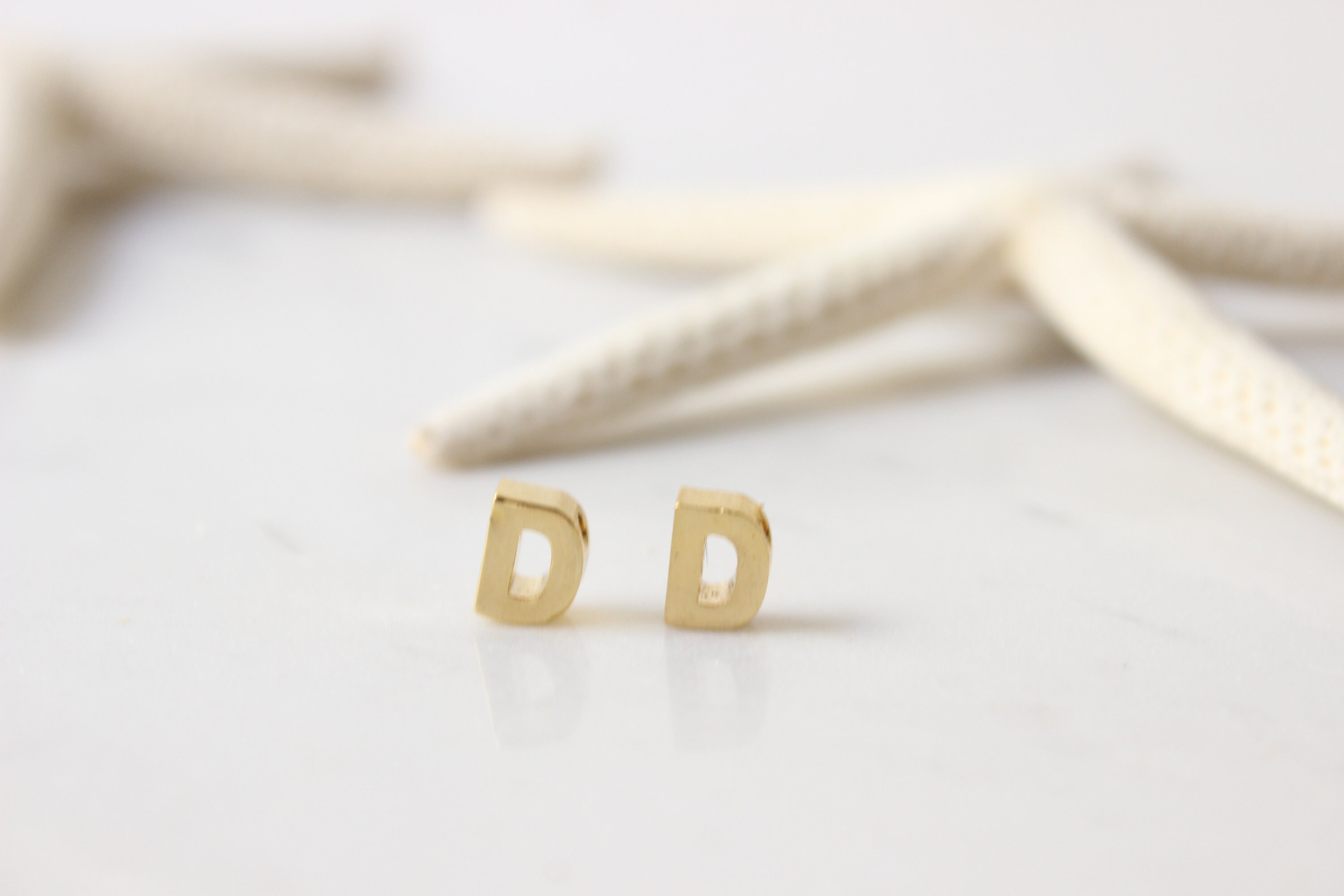 6x7mm D 24k Shiny Gold Letters, Letter Charms - Etsy