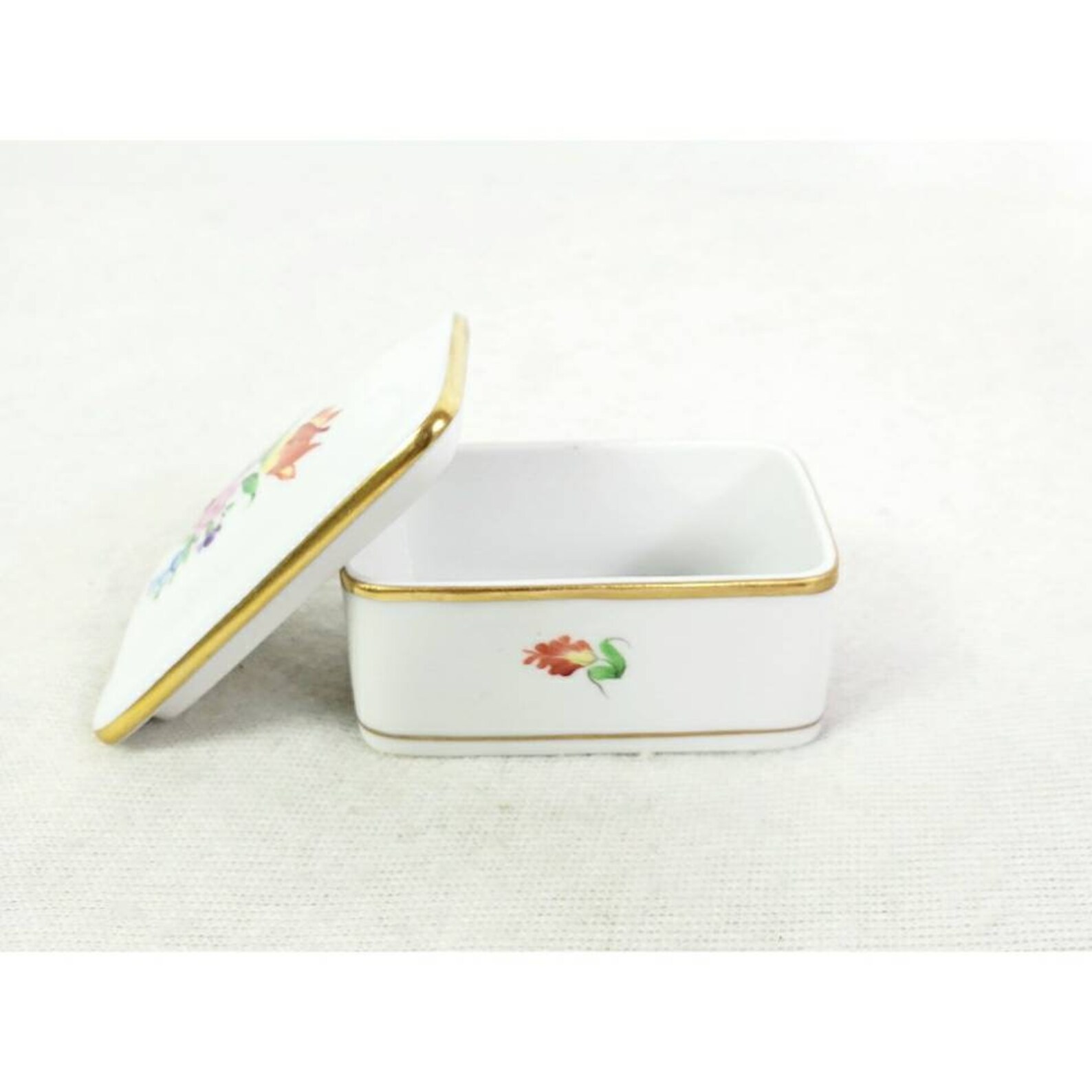 Vintage Herend Hungary Hand Painted Porcelain Rectangle | Etsy