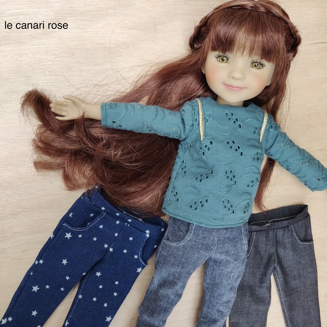Denim Jeans Pants for Dolls Fashion Friends Ruby Red - Etsy