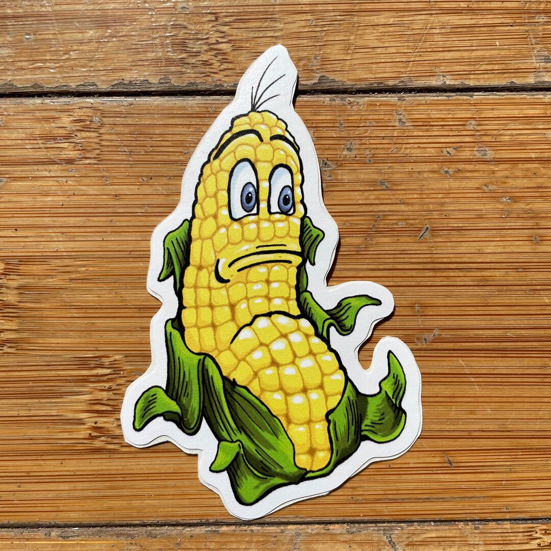 Corn on the Cob Vinyl Sticker, 3.75 Tall Sticker, Summer Cookout ...