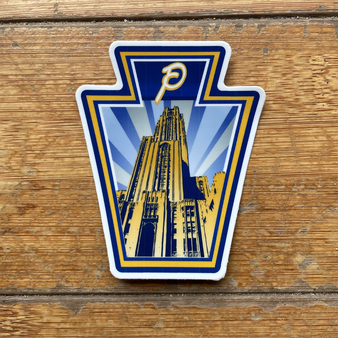 Cathedral of Learning Sticker 3 Inch Vinyl Pitt Sticker - Etsy