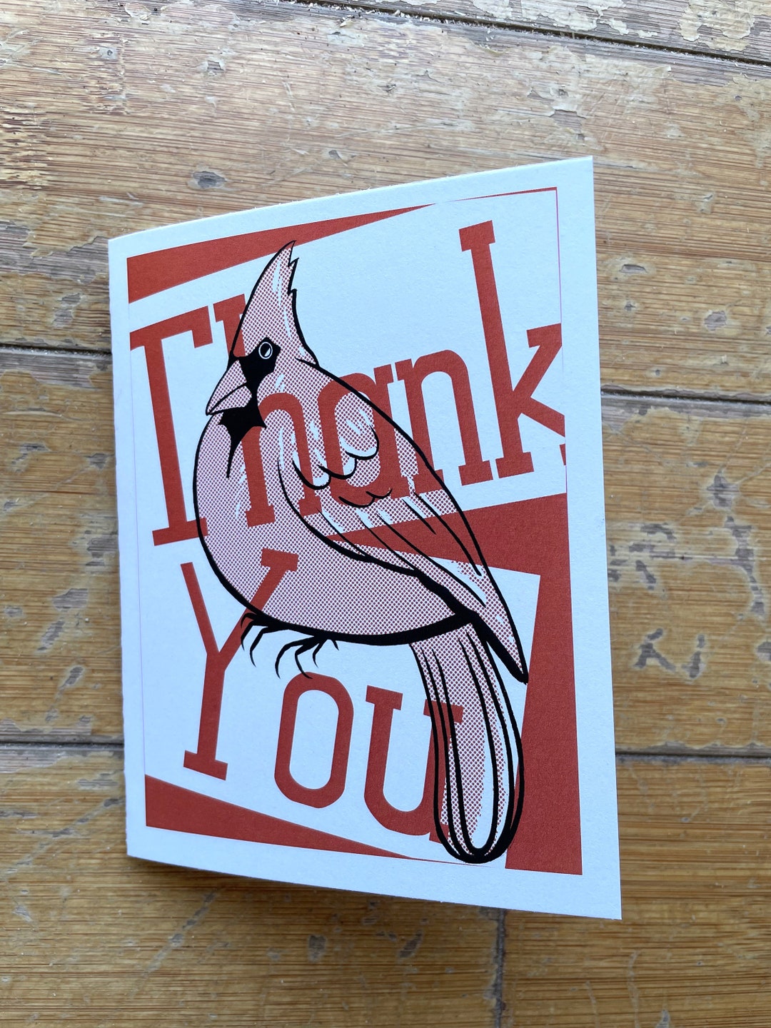 Thank You Card Printable Download, Cardinal Card, 4.25x5.5 Greeting ...