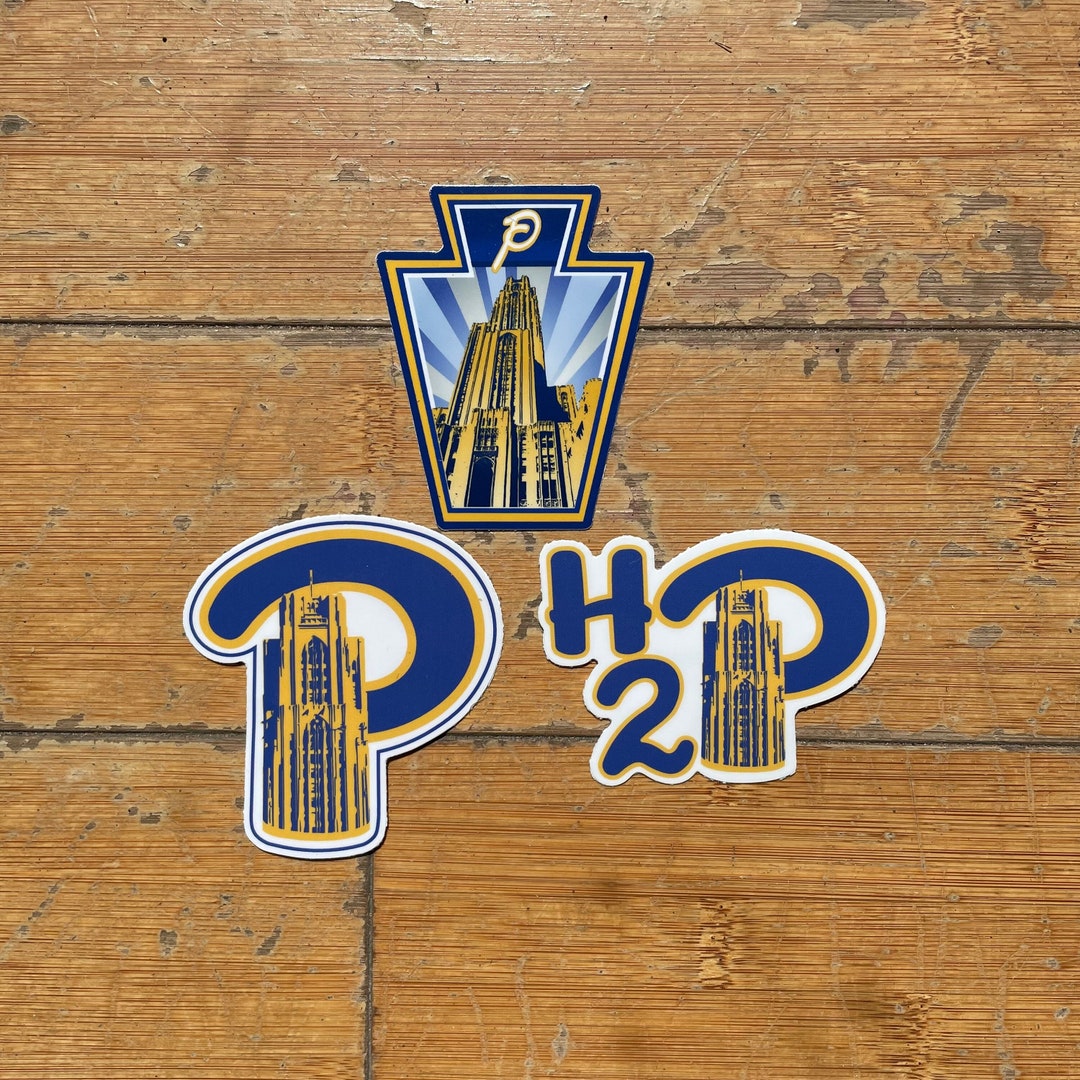 Pitt Backyard Brawl Fan Pack: Cathedral of Learning Vinyl Stickers - Etsy