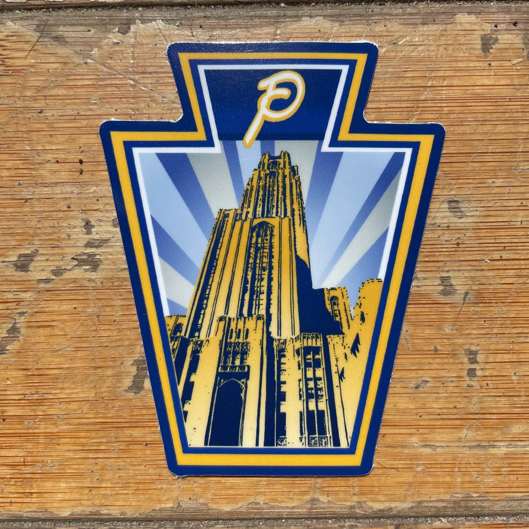Cathedral of Learning Sticker, 3 Inch Vinyl Pitt Sticker, University of ...