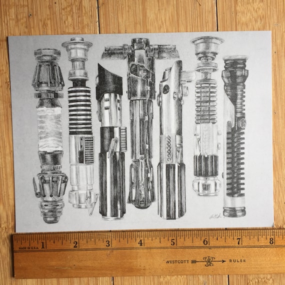Lightsaber Hilt Drawing