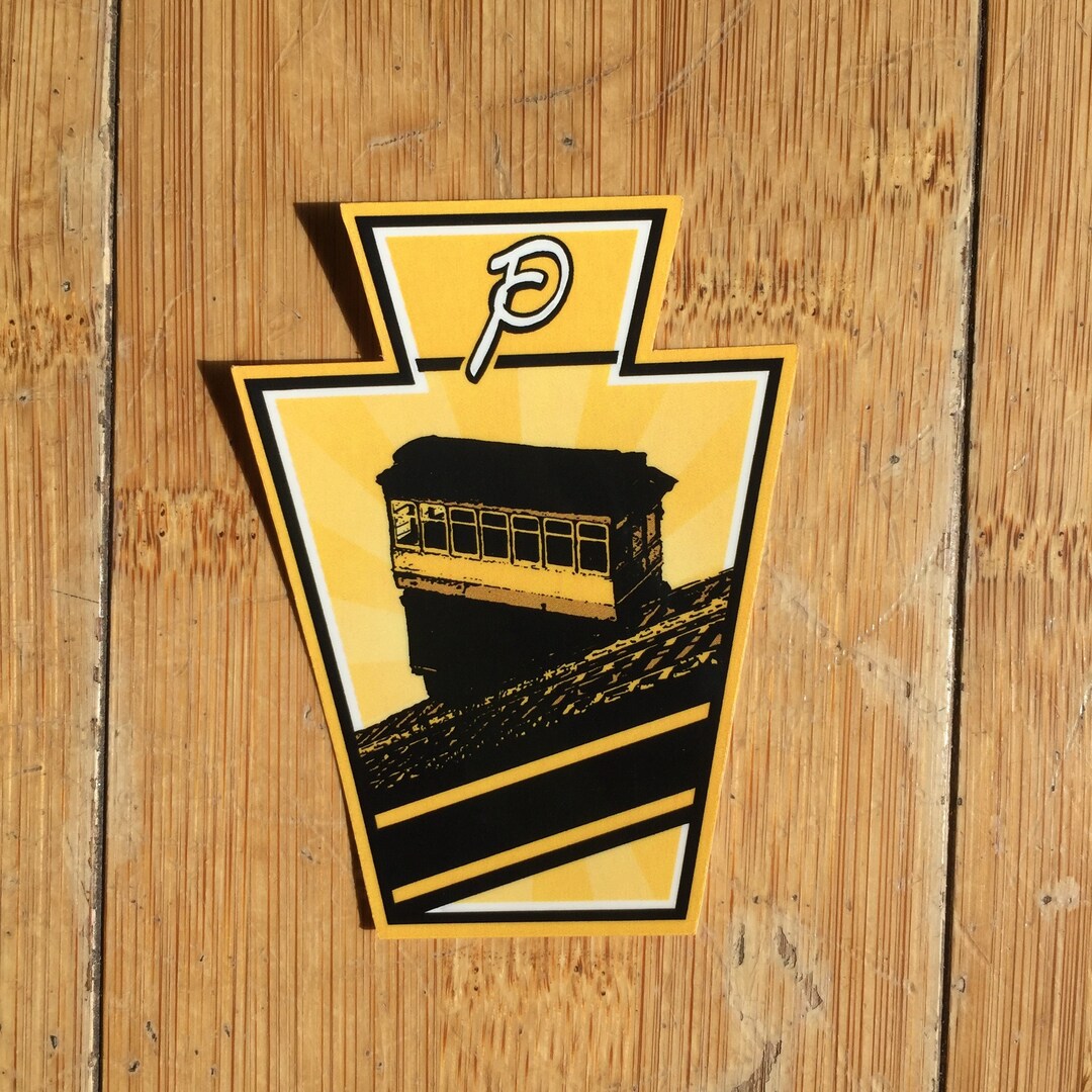 Duquesne Incline Sticker, Pittsburgh Pride Vinyl Water Bottle Decal ...