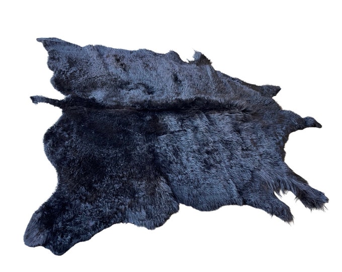 Black Buffalo / Bison Robe Hide First Grade - Etsy