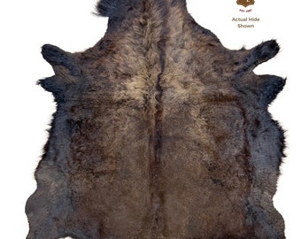 Black Buffalo / Bison Robe Hide First Grade - Etsy