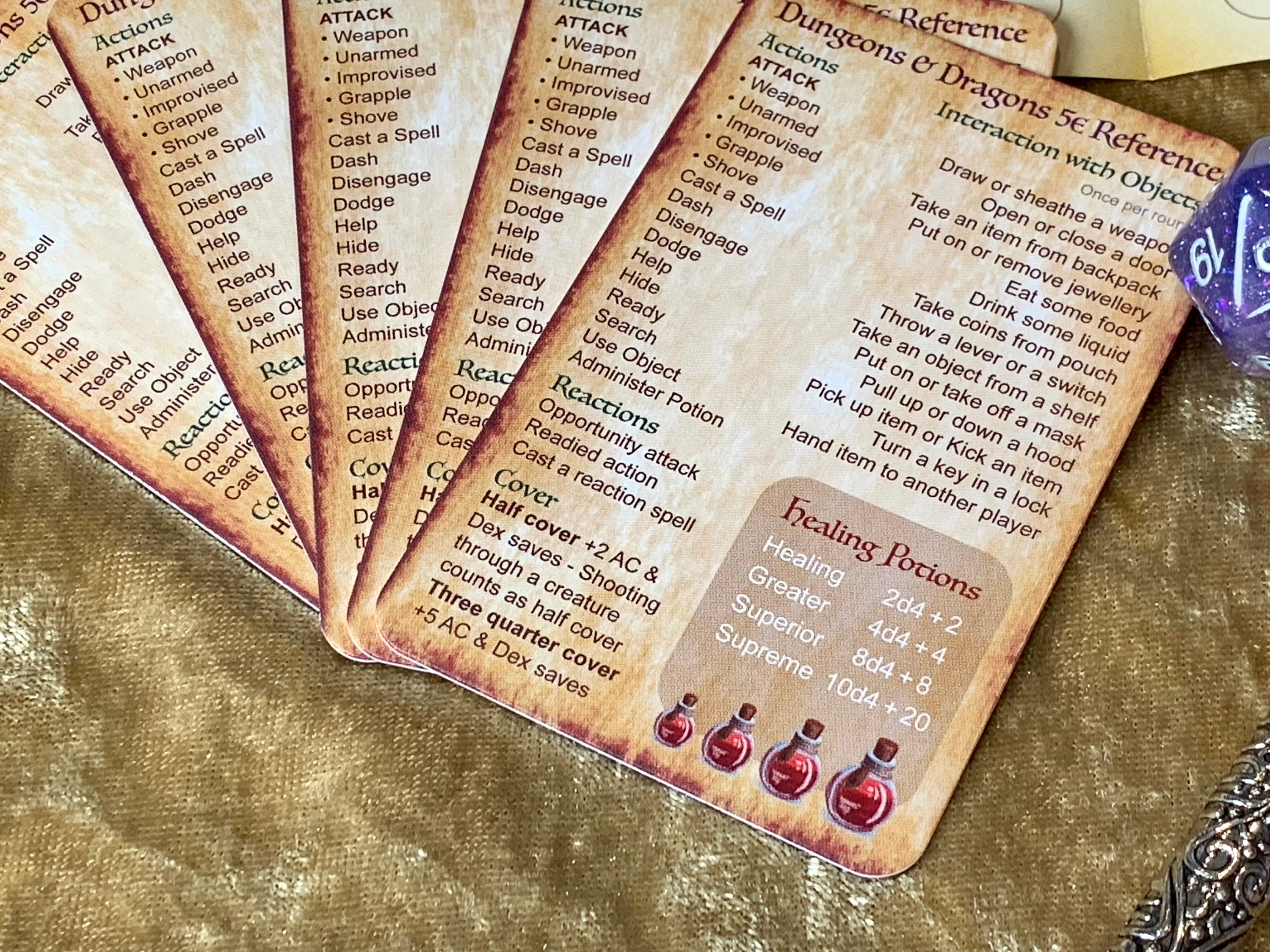Dnd 5e Character Sheets & Game Reference Cards (A5 Booklet) - Etsy UK