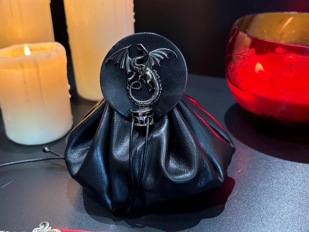 Leather Dice Bag: Handmade RPG Pouch - Holds 7 Dice Sets - Etsy