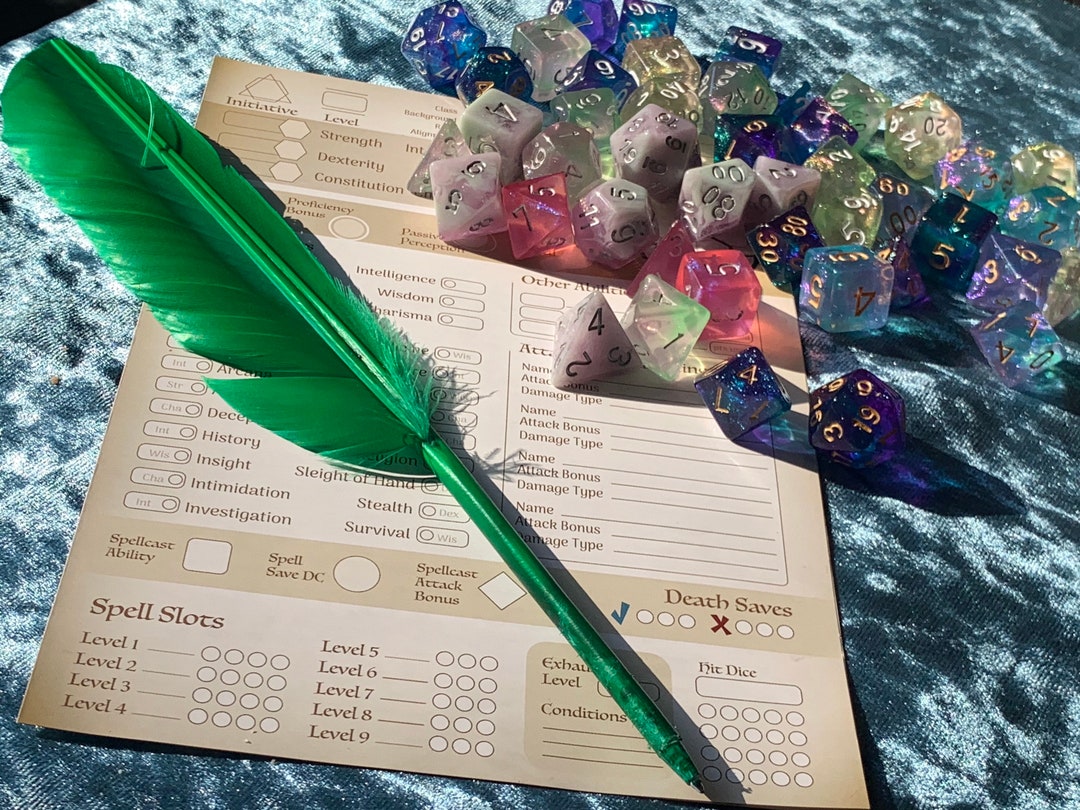 Feather Pen for RPG Games Like Dungeons and Dragons and - Etsy