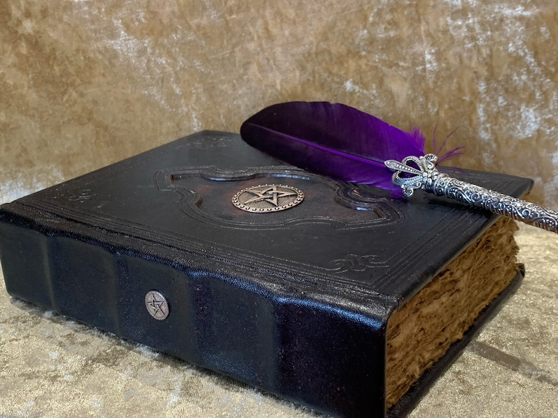 Pentacle Journal Notebook | Tome | Grimoire | Spell Book | Leather ...