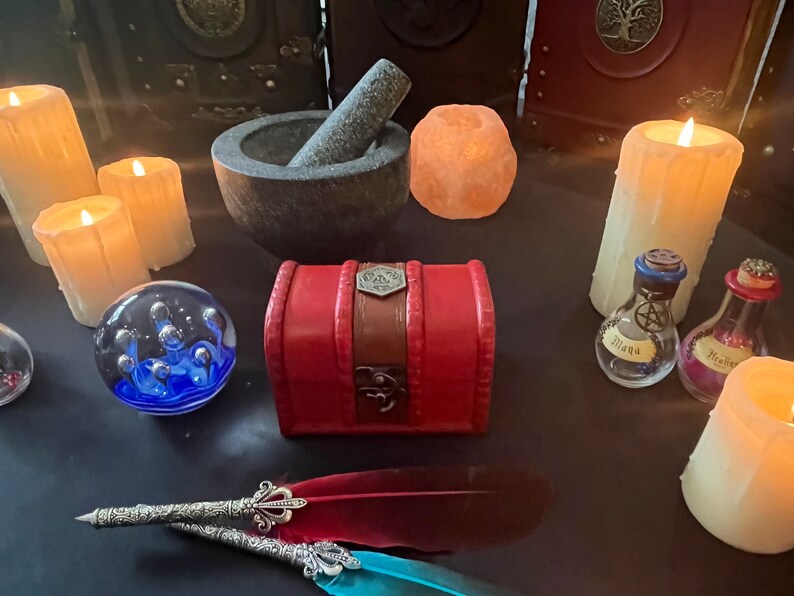 D20 Dice Chest: Wooden Trinket Box, Dnd Pathfinder - Etsy