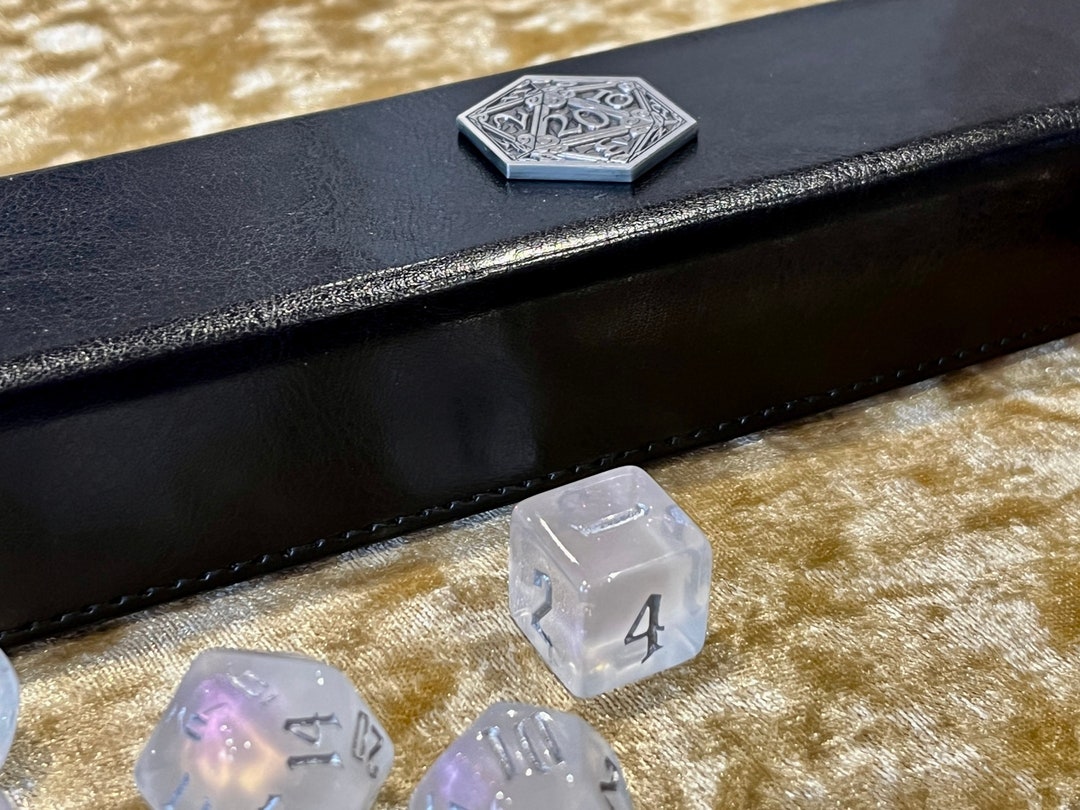 D20 Dice Box Vault: Vegan Leather Rectangular Dnd Dice Storage - Etsy