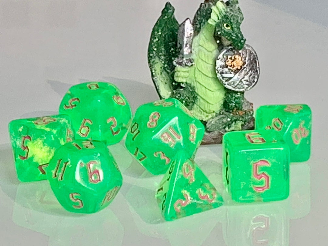 Dice Dungeons and Dragons Dnd Poly Acid Splash for RPG Games Like ...