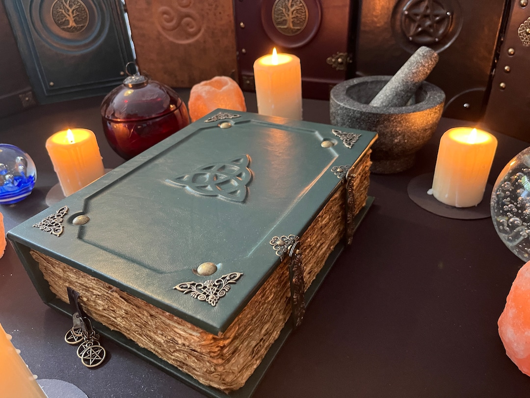 Charmed Leather Notebook | Tome | Grimoire | Spell Book - A4 LARGE ...