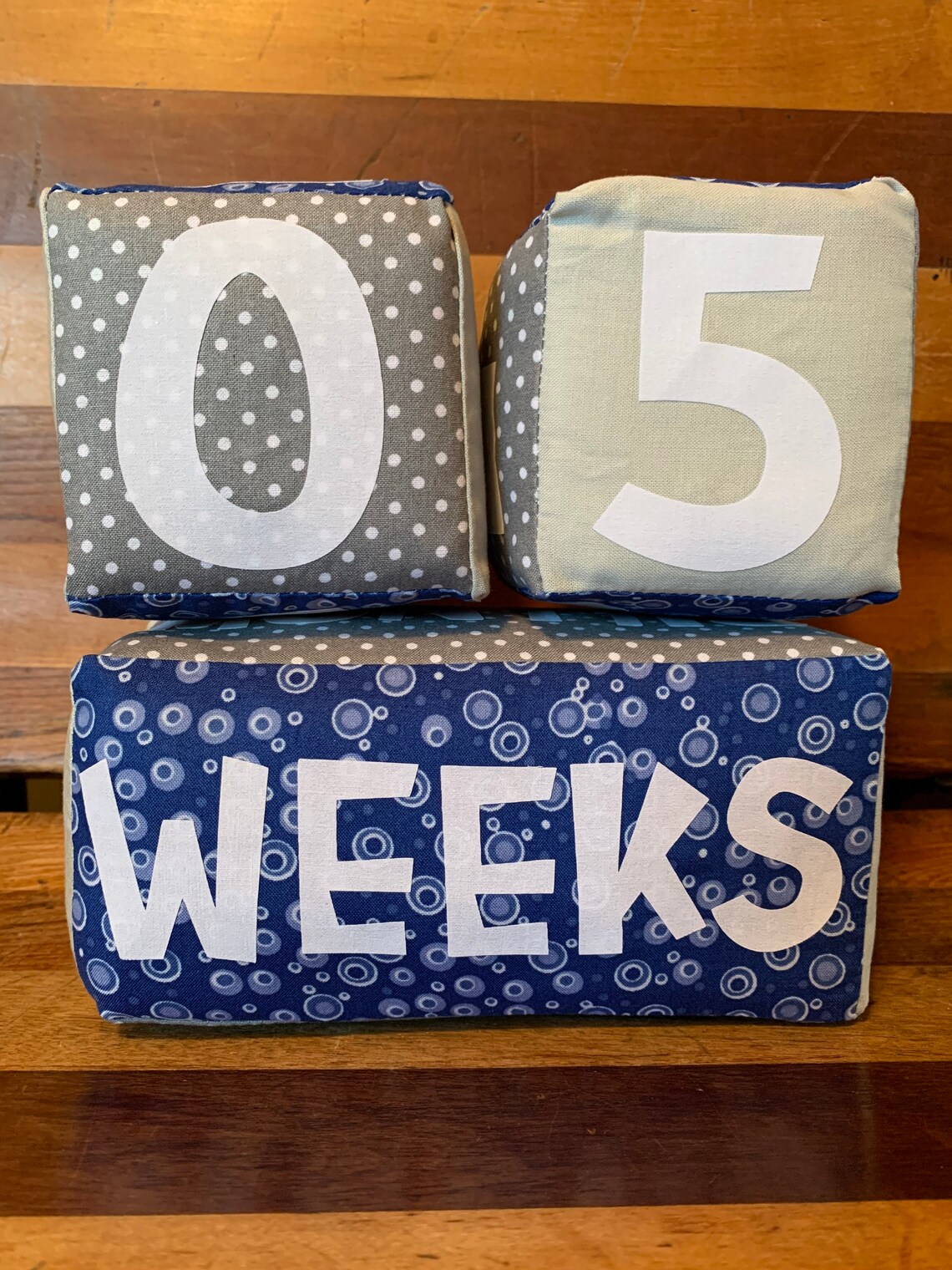 Baby Milestone Blocks Soft Fabric Blocks Baby Picture Props | Etsy