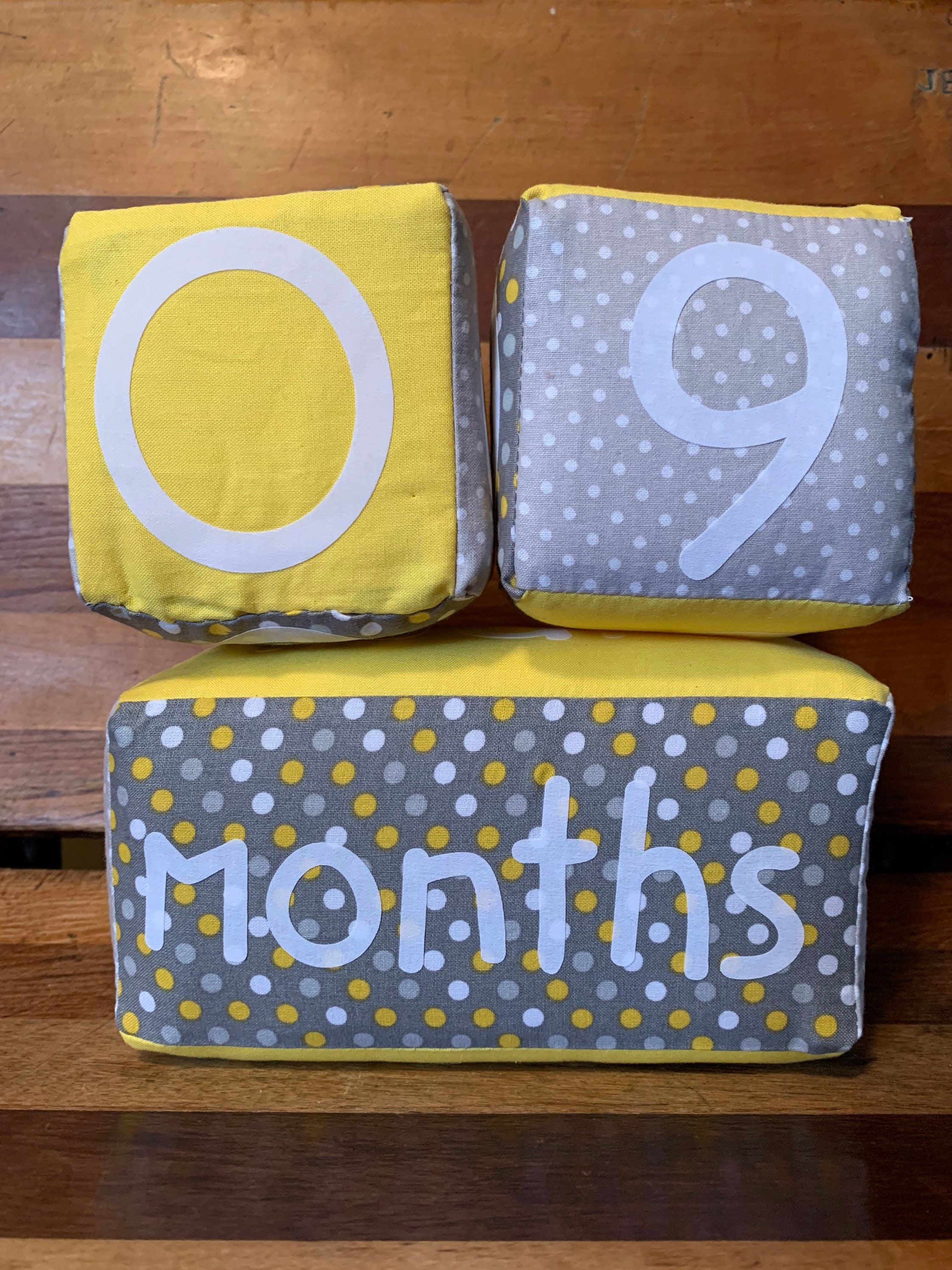 Baby Milestone Blocks Soft Fabric Blocks Baby Picture Props | Etsy