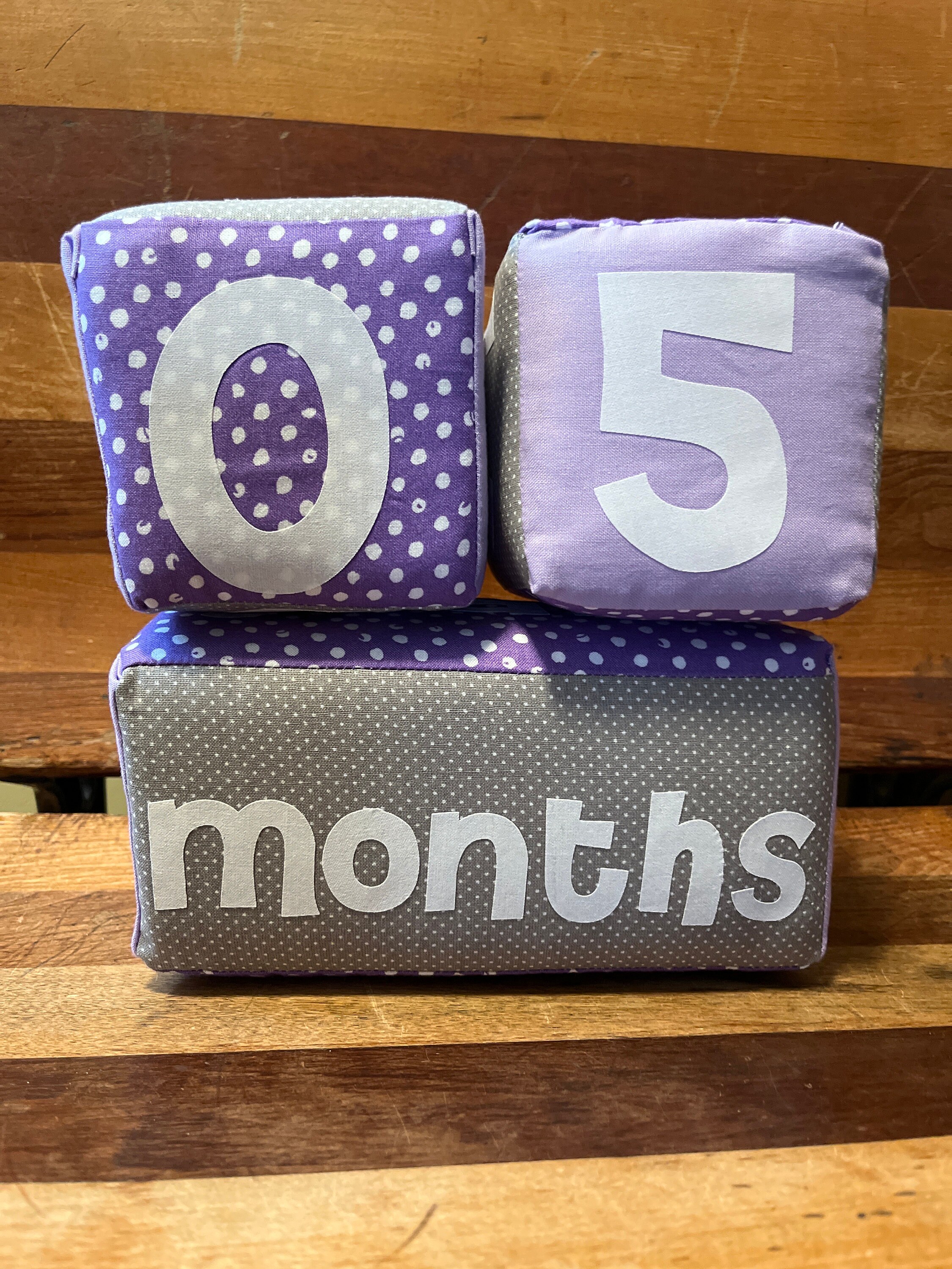 Baby Milestone Blocks Soft Fabric Blocks Baby Picture Props - Etsy