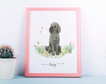 Poodle Art Print | Etsy