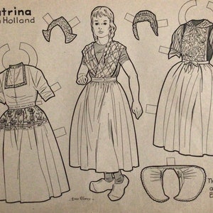Vintage Dutch Magazine Paper Dolls - Etsy