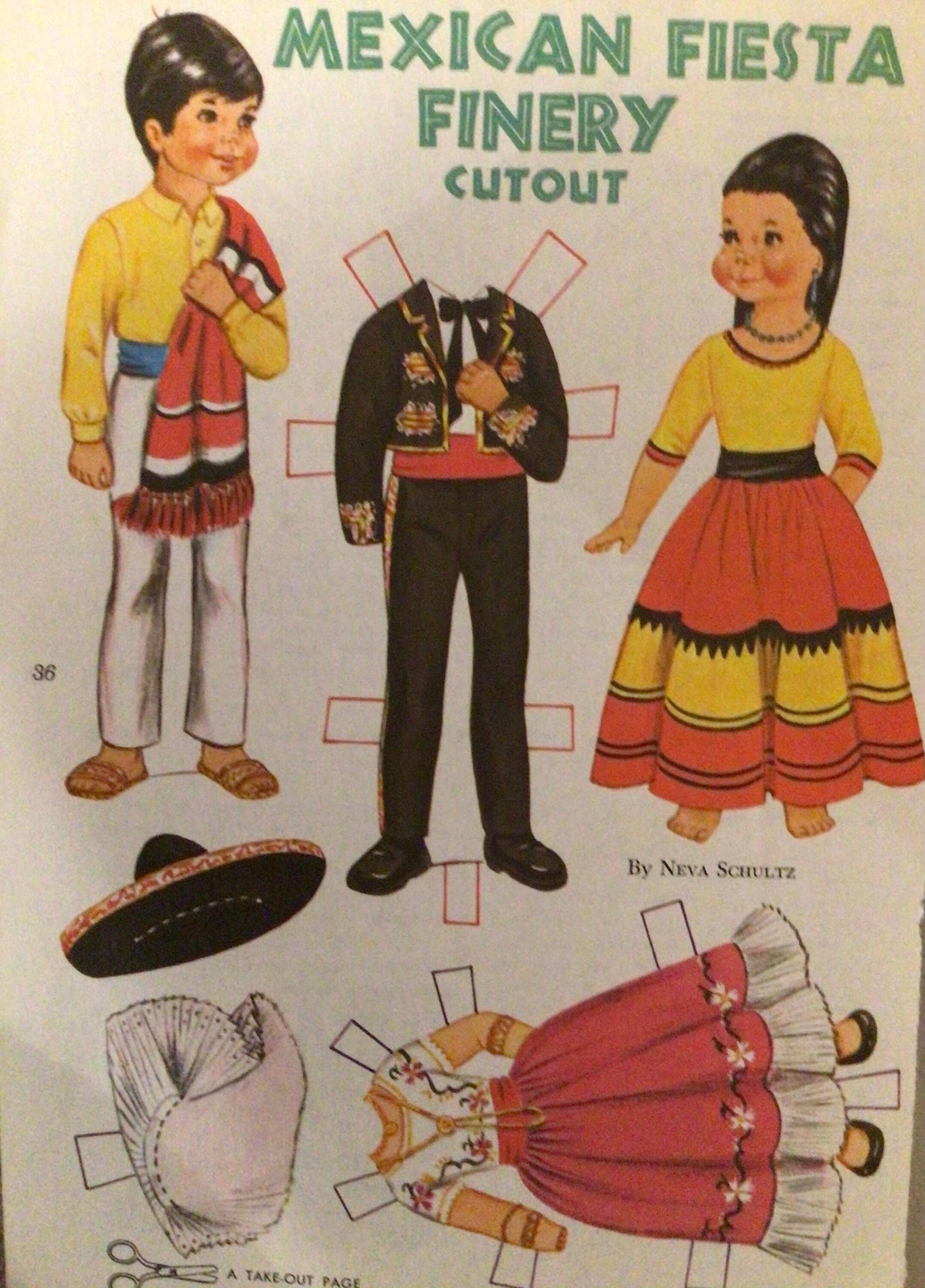 Paper Doll Folk Costumes of the Americas - Etsy