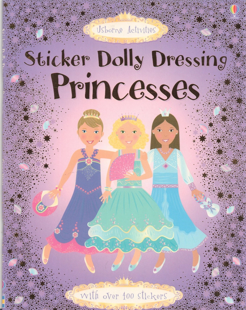 Princess Sticker Paper Dolls - Etsy