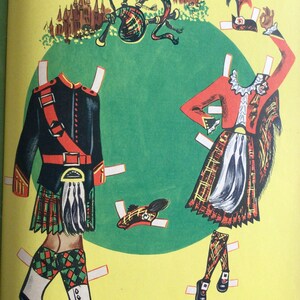 Vintage Around the World Paper Doll Book - Etsy