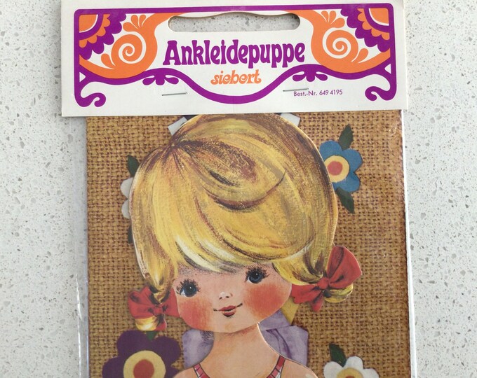 Vintage German Cut Out Paper Doll - Etsy