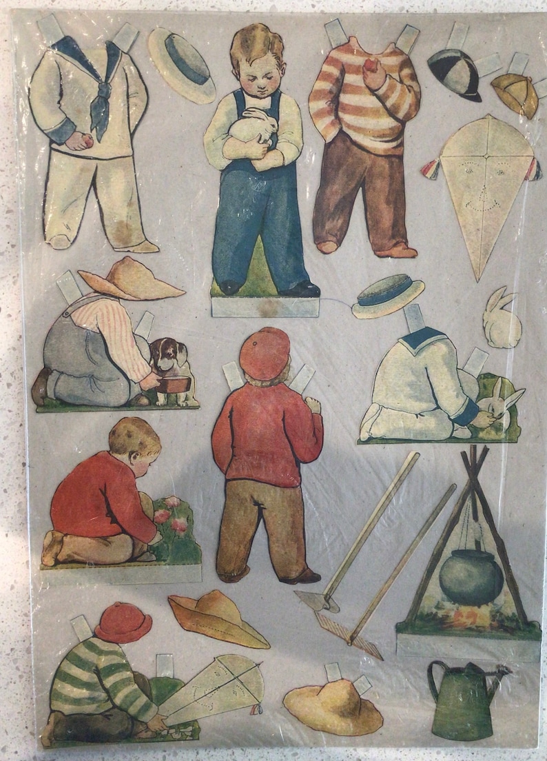 Vintage Magazine Male Paper Dolls | Etsy